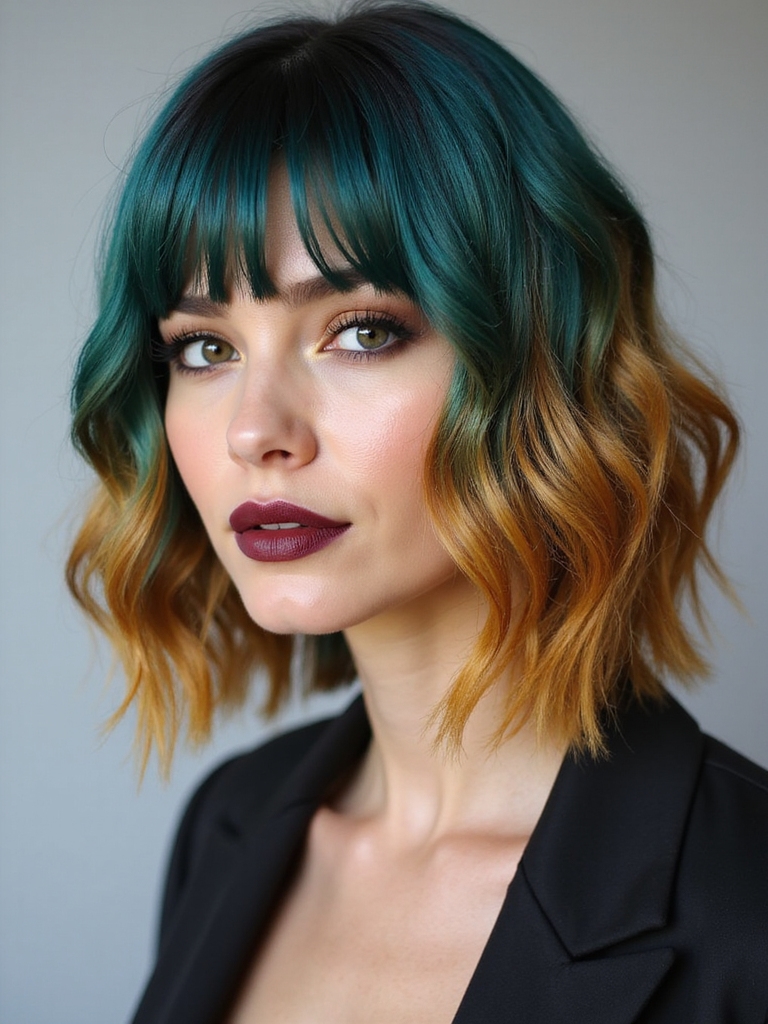 16+ V Bangs Looks That Stand Out Boldly