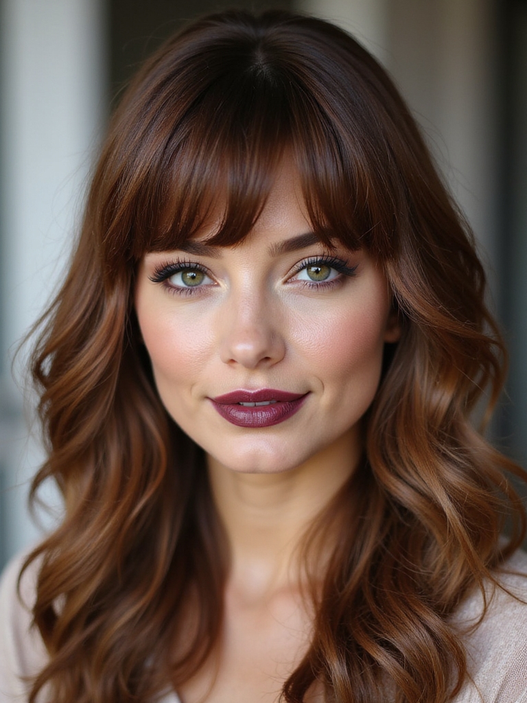 17 Side Bangs Wavy Hair Styles That Bring Out Natural Texture